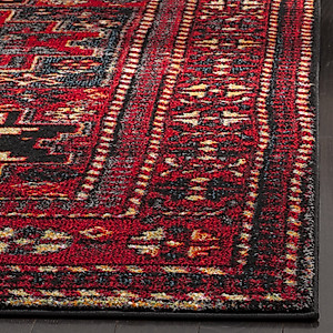 SAFAVIEH Vintage Hamadan Collection Area Rug - 9' x 12', Red & Multi, Oriental Traditional Persian Design, Non-Shedding & Easy Care, Ideal for High Traffic Areas in Living Room, Bedroom (VTH213A)
