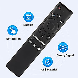 New 2 in 1 BN59-01330A RMCSPR1AP1 BN59-01329A Voiced Remote Control for Samsung QLED 8K UHD TV UN55TU850DFXZA UN55TU8200FXZA UN65TU8200 UN85TU8000FXZA Replacement Controller with Two Batteries