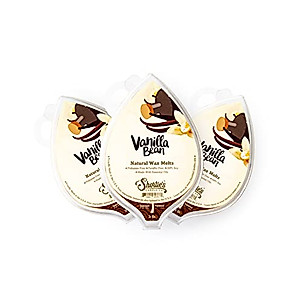 Shortie's Candle Company Vanilla Bean Natural Soy Wax Melts 3 Pack - 3 Highly Scented 3 Oz. Bars - Made with 100% Soy and Essential Fragrance Oils - Phthalate & Paraffin Free, Vegan, Non-Toxic