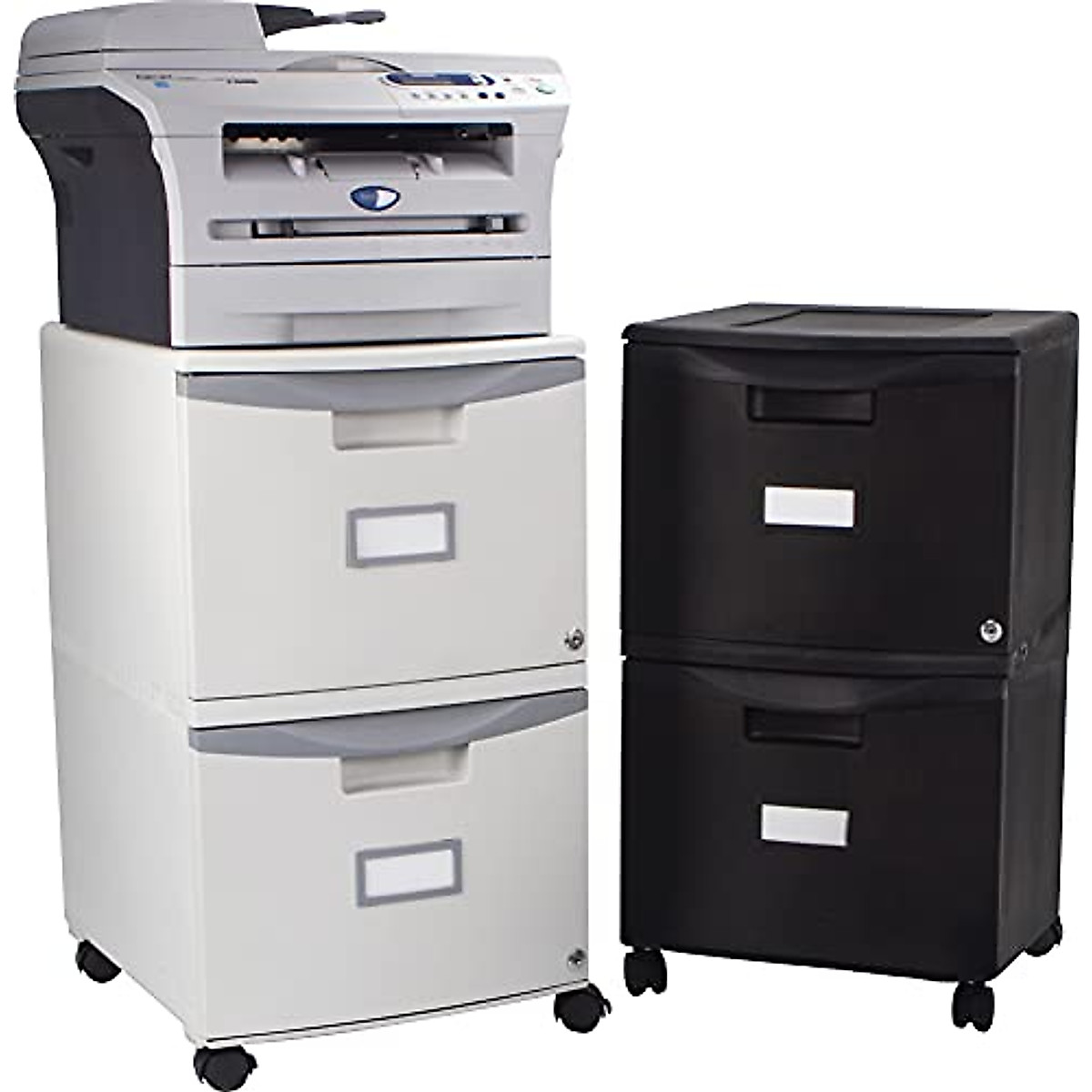 Storex 61312A01C File Cabinet, 1-Pack, Black