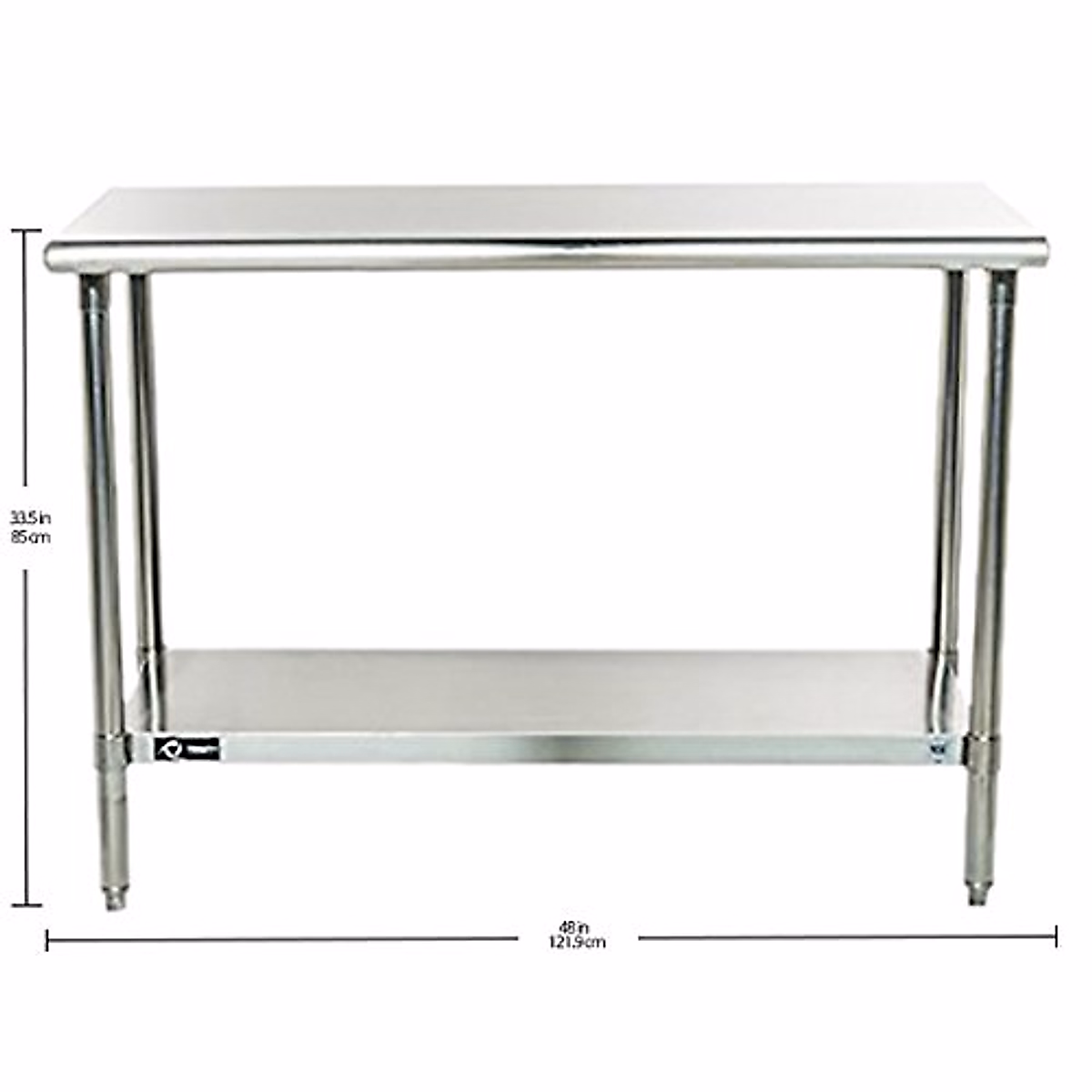 TRINITY EcoStorage NSF, 48-Inch Stainless Steel Utility Table,