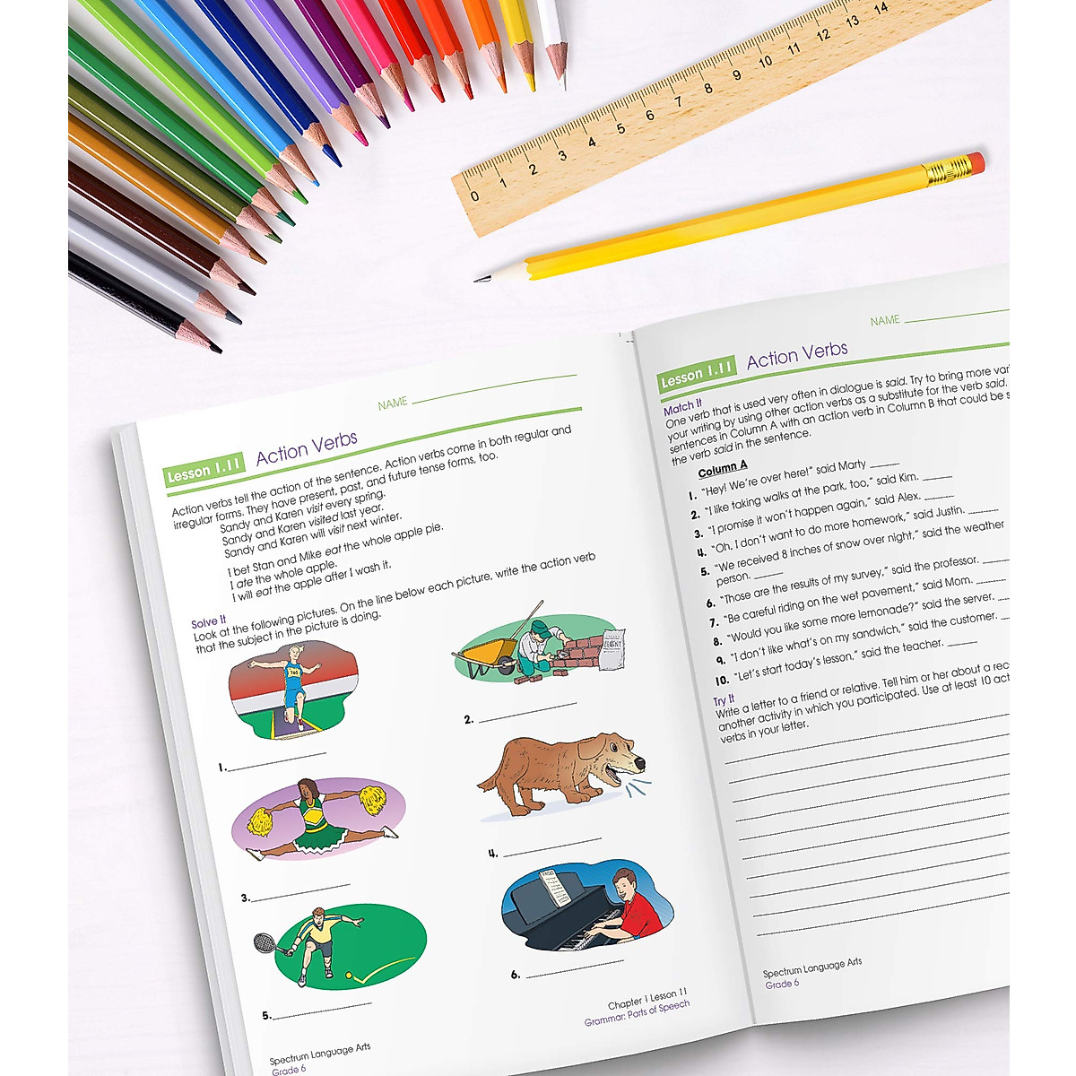 Spectrum Language Arts, Grade 6