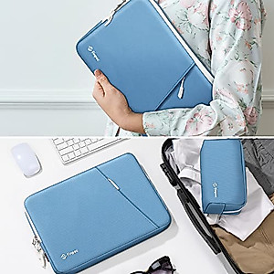 FINPAC Laptop Sleeve with Accessory Pouch for MacBook Pro M3/M2/M1 14-inch, MacBook Air/Pro 13, Protective Case with Tech Bag