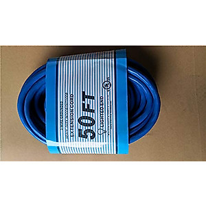 pizety 50 ft 10 Gauge Heavy Duty Indoor Outdoor Extension Cord 125 Volt, 1875 watt, 5-15P/R, UL Listed 10 Gauge Extension Cord 3 Prong 50 ft 10/3 Extension Cord