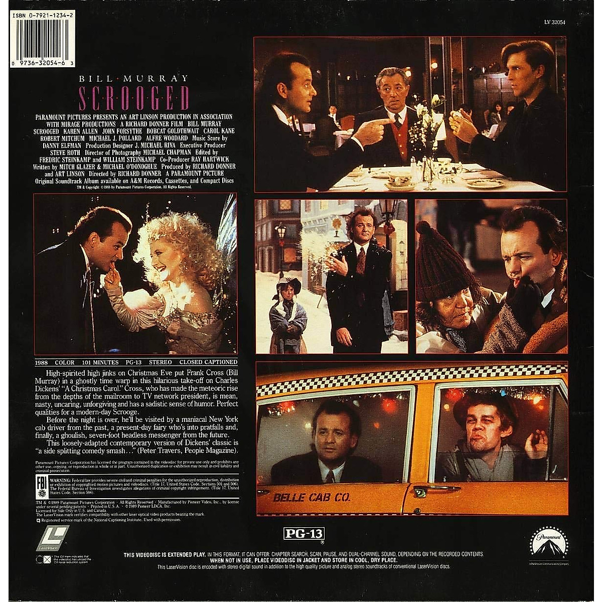 Scrooged 12" Laserdisc