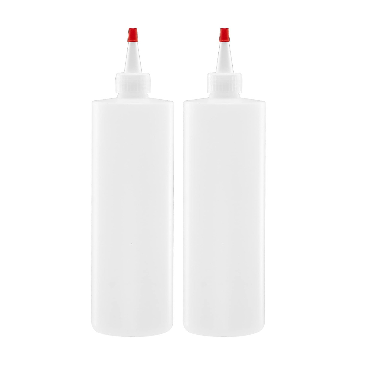 LAKESHORE TRADE 6-pack Premium Plastic Condiment Squeeze Squirt Bottles for Sauces, Paint,Oil, Condiments,Salad Dressings, Arts and Crafts - Food Grade - 16OZ