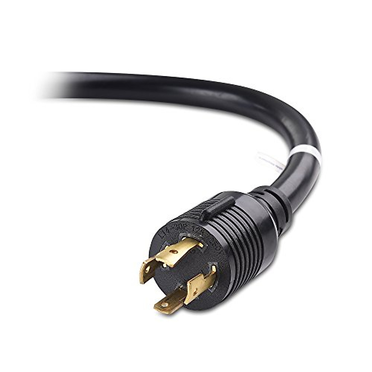 Cable Matters LED-Lit 4 Prong 30 Amp to 15 Amp Adapter for Generator (30 AMP to 110 Adapter Splitter) 30 Inches - NEMA L14-30P to 2X 5-20R