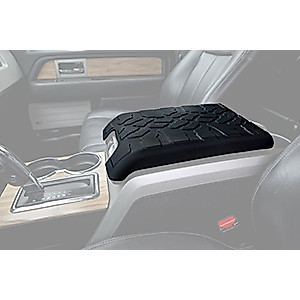 Boomerang® Tire Tread Armpad™ for Ford F150 (2009-2014) - Premium Flow-Through Console Version - Center Console Armrest Cover