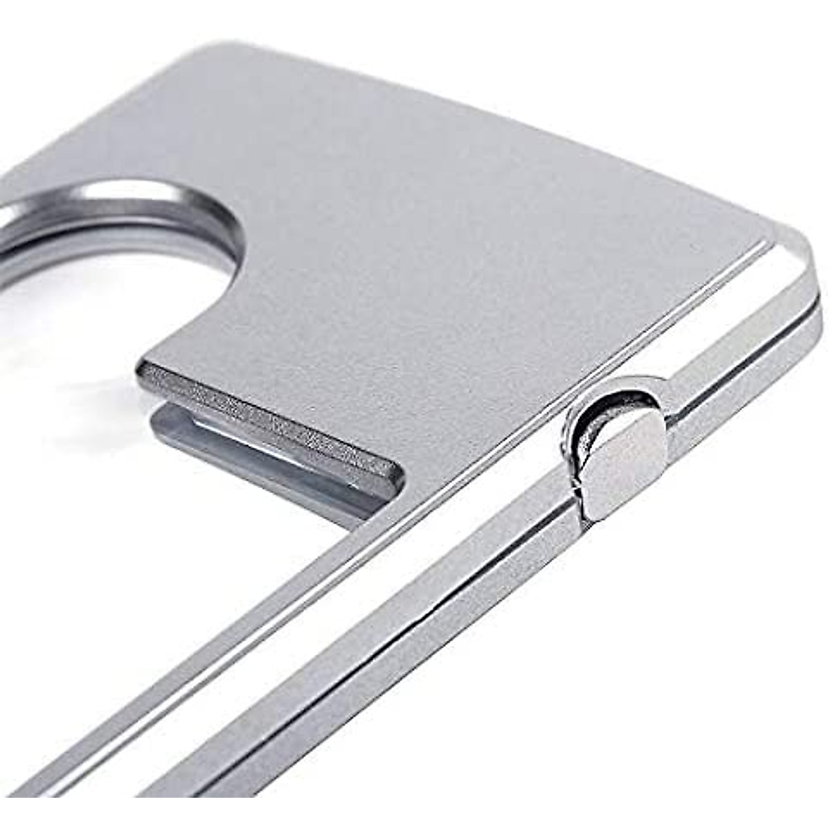 3X 6X Magnifying Glass Handheld Ultra-Thin Pocket Magnifier with LED Light for Jewelry, Coins, Vision Problem People