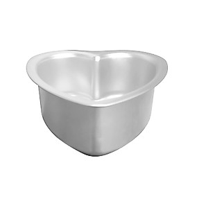 kefyixc Heart Shaped Cake Pan - 6x3 Inch Aluminum Cake Tin for Weddings, Parties, and Family Occasions Make cake pans for 1-2 servings, heart-shaped small cake pan