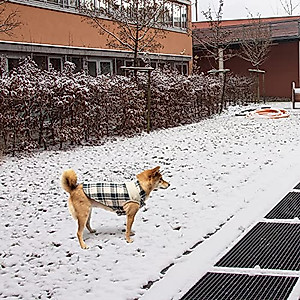 BEAUTYZOO Reflective Dog Winter Coat,Reversible British Style Plaid Dog Vest Windproof Waterproof Dog Jacket Clothes for Small Medium Large Dogs, Pet Apparel Girl or Boy Outfits, Beige S