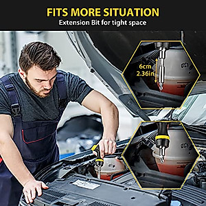 Universal Socket Tools Ratchet Screwdriver Bit Set, Stocking Stuffers for Men Dad Gifts Super Universal Socket Adapter Valentines Fathers Day Anniversary Birthday Gifts for Men Dad Him Women