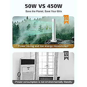 3-In-1 Evaporative Air Cooler, 1S Cooling Fan w/Remote Control & 65dB, Portable Room Cooler w/Cooling Mode, 60° Oscillation Evaporative Cooler, Air Conditioner Portable for Room Office, 4 Ice Packs