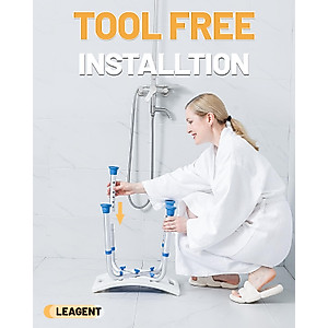 Leagent FSA HSA Eligible Shower Chair for Inside Tub, Shower Stool for Inside Shower, Shower Seat for Bathtub, Adjust Bath Chairs for Elderly/Disabled