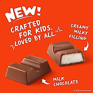 Kinder Chocolate Mini, 29.2 oz Bulk Pack, Up to 138 Minis, Milk Chocolate Bar with Creamy Milky Filling, Individually Wrapped Candy