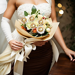 100Pcs Clear Chocolate Holder Balls Transparent Chocolate Holder Acrylic Candy Holder for Bouquet DIY Craft for Birthday Wedding Christmas Party Favors