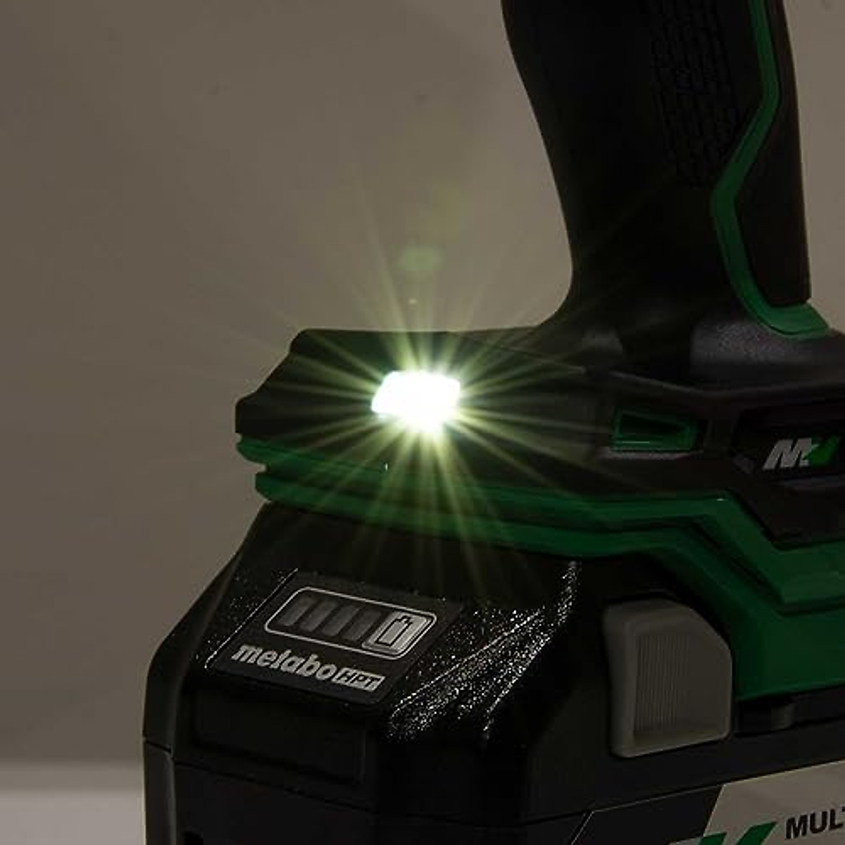 Metabo HPT 36V MultiVolt Cordless ½-Inch Hammer Drill Kit 1,400 in-lbs. Max Torque Reactive Force Control Optional AC Adapter DV36DC