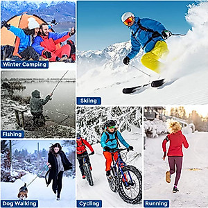 Balaclava Windproof Winter Face Mask Warm Fleece Ski Mask for Men and Women Cold Weather Motorcycle Bike Cycling Neck Warmer Black