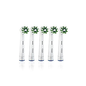 Braun Oral-B 4210201316510 CrossAction Toothbrush Heads with Cleanmaximiser Bristles for Holistic Mouth Cleaning, Pack of 5