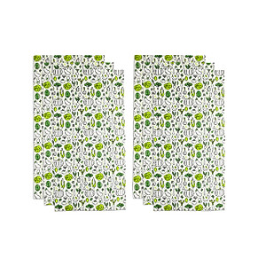 CORE Home Refrigerator Veggie Green 8 x 7 Viscose Bin Liner Pack of 6