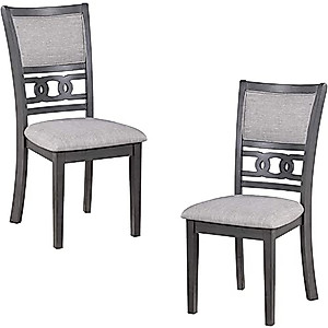 New Classic Furniture Gia Dining Chairs, Set of 2, Gray