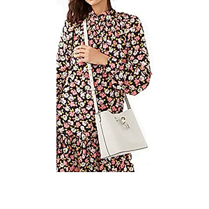 Kate Spade Sadie Leather Bucket Bag (Parchment)