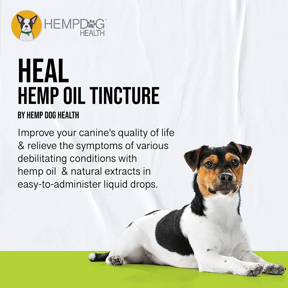 Hemp Dog Health - HEAL - Hemp Oil for Dogs - for Dog Seizure Relief, Autoimmune Conditions, & Cushing's - Add Dog Hemp Oil to Dog's Gums or Directly to Food - 100% Natural Ingredients
