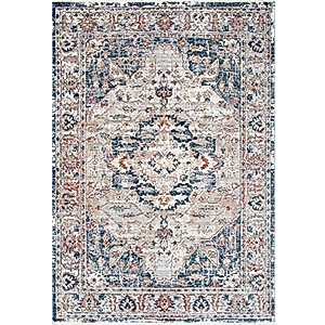 nuLOOM Kara Vintage Area Rug, 5' 3" x 7' 3", Grey