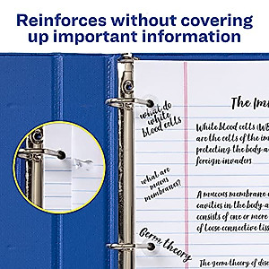 Avery Reinforcement Labels, 1/4" Diameter, Clear, 3 Packs, 600 Page Reinforcement Stickers Total (21881)