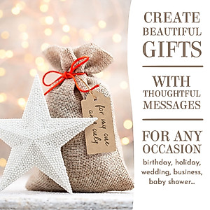 50 burlap bags with drawstring 6.6x9 inch with 50 tags and 50 Strings. Burlap bag for holiday gift. Burlap sack for groceries and food. Burlap sacks for Planting Plants. Burlapbag for Mugs, ect.