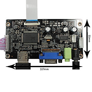 VSDISPLAY 13.3" 13.3 Inch 1920X1080 IPS LCD Screen VS133GF-B001 with HD-MI VGA Controller Board Kit