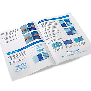 Melissa & Doug Created by Me! Striped Fleece Quilt No-Sew Craft Kit (48 Squares, 4 feet x 5 feet)