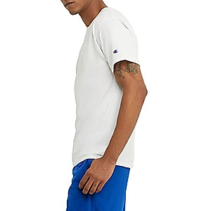 Champion mens Classic Jersey Tee Shirt, White, Large US