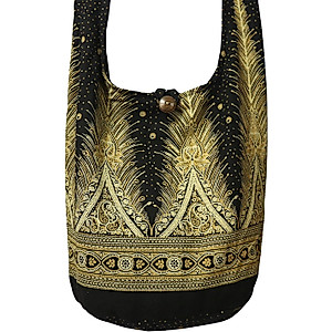 Hippie Boho New Elephant Crossbody Bohemian Gypsy Sling Bag Shoulder Bag Large Size