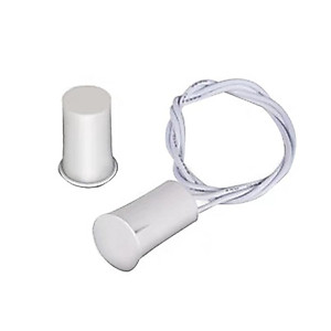 bnafes Recessed Security Alarm Contacts Door Window Sensor Magnetic Reed Switch White 4Pcs
