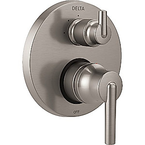 DELTA FAUCET T24859-SS, Stainless Trinsic Contemporary Monitor 14 Series Valve Trim with 3-Setting Integrated Diverter