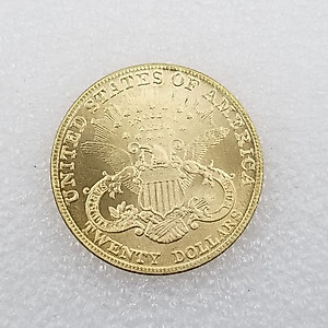 Kocreat Copy 1885 Liberty Morgan Gold Coin Twenty Dollars-USA Souvenir Coin Lucky Coin Hobo Coin Morgan Dollar Replica Collection, Silver