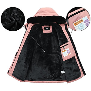 MOERDENG Women's Waterproof Winter Snow Coat Windproof Ski Jacket Hooded Snowboarding Jackets