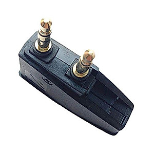 BUTIAO Airplane Adapter for Headphone, 3.5mm Airline Flight Converter for Bose QuietComfort 15 25 35 3 2 QC15 QC25 QC35 QC3 QC2 SoundLink AE2 Headphones