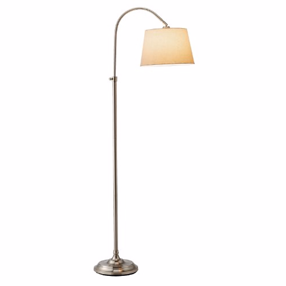 Adesso 3188-22 Bonnet Floor Lamp, 13.25" x 13.25" x 62", Satin Steel