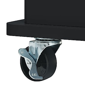 Kitchen Island Cart, Kitchen Carts on Wheels with Storage, Moveable Multipurpose Kitchen Island Cabinet with Shelves, Countertop, Wine Rack for Dining Room, Home, Bar, Black