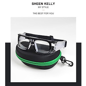 SHEEN KELLY Professional Sports Goggles Protective Safety Goggles Basketball Glasses for Men with Adjustable Strap for Basketball Football Volleyball Hockey Rugby