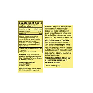 Spring Valley Brain Performance Support, 60 Count + STS Fridge Magnet.