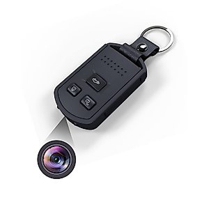 Jigayao 1080p Car Key Mini Security Hidden Spy Camera for Video and Photos,Motion Detection Night Vision Keychain Spy Camera Sport Mini Camcorder-No Audio