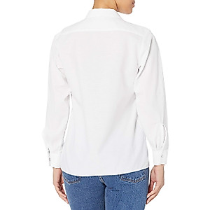Red Kap Women's Specialized Pocketless Work Shirt, White, X-Large