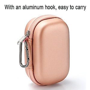 Hard Travel Carrying Case for Phomemo D30 Label Maker Portable Mini Thermal Label Printer and It's Accessories, Protective Storage Bag - Rose Gold