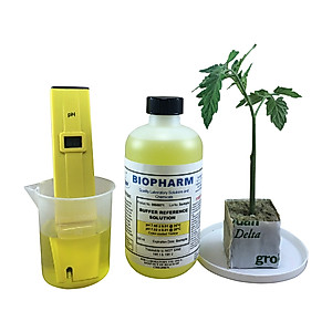 pH Buffer Calibration Solution Kit 2-Pack — one pH 4.00 (red) and one pH 7.00 (Yellow), Each 250 mL (8.4 fl oz) — NIST Traceable Reference Standards for All pH Meters