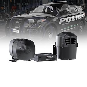 Abrams Tornado Low Frequency Siren Intersection Clearing System (add-on to any 100-200 watt siren system) SWAT Fire Truck EMS ATV POV Police Car Siren Speaker System Powerful Low Vibration Tone