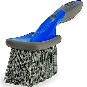 Relentless Drive Car Wheel Brush - Auto Detailing Car Wash Brush, Ergonomic Grip with Long Handle for Tires and Wheels, Wheel Cleaner Brush for Car, Truck, SUV & Tesla - Tire Shine Applicator