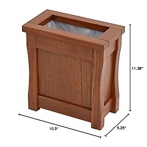 Small Wooden Trash can. Mission Style. Oak. TE-823